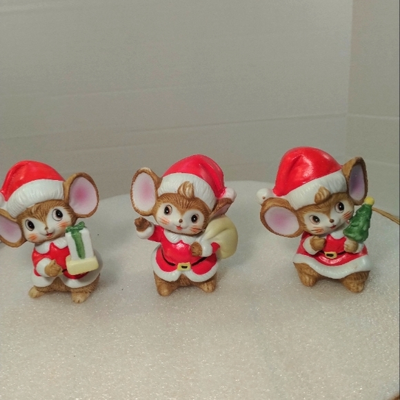 Homco | Holiday | Vintage Homco Christmas Mice Set 3 | Poshmark